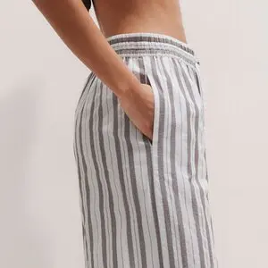 ME+EM Striped Drawstring Beach Pant