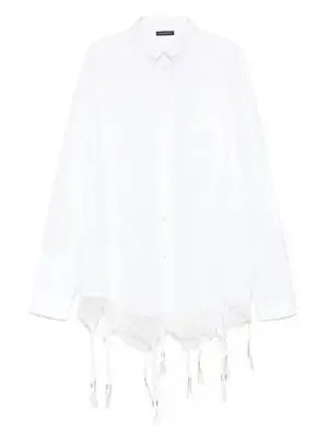 Balenciaga Lace-trim Shirt - White