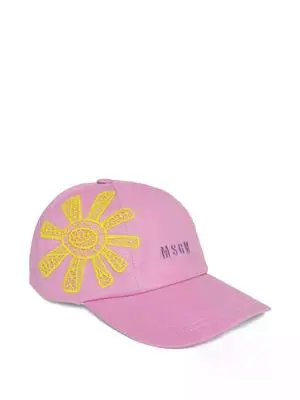MSGM Sun-embroidered Cap
