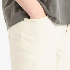 Nudie Jeans Solid Ollie Straight Leg Jeans - Ivory