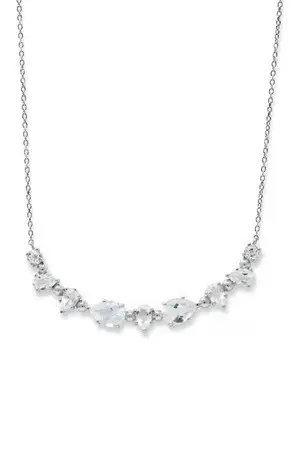 Anzie Mélia Gem Bar Necklace - Clear