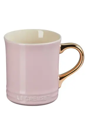 LE CREUSET Vancouver 14-ounce Gold Handle Mug - Chiffon Pink