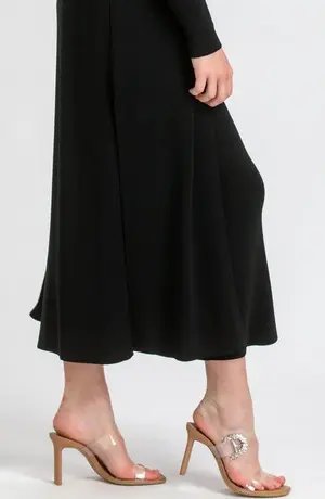 PIETRO BRUNELLI Longline Side Slit Maternity Cardigan - Black