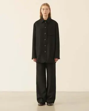Veronica De Piante Amaia Jacket In Wool Jacquard - Black