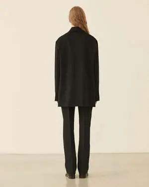 Veronica De Piante Amaia Jacket In Wool Jacquard - Black