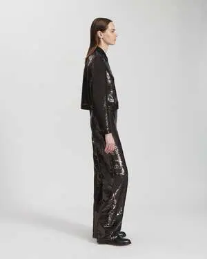 Veronica De Piante Inés Sequin Jacket - Brown