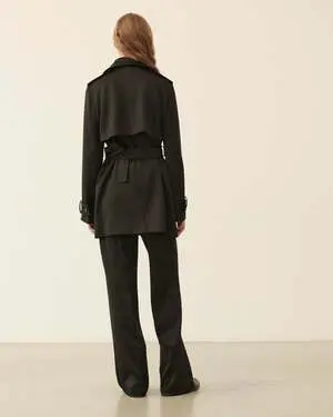 Veronica De Piante Charlotte Viscose Trench Coat