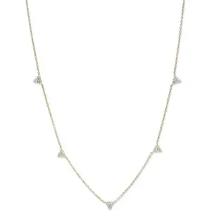 Anzie Cléo Trio Diamond Station Necklace - Gold