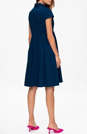 PIETRO BRUNELLI Button-down Maternity Shirtdress - Blue
