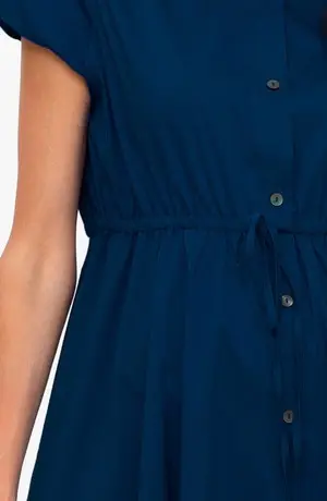 PIETRO BRUNELLI Button-down Maternity Shirtdress - Blue
