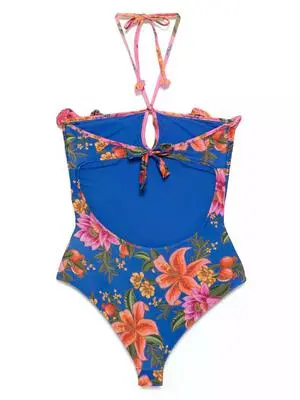 Farm Rio Floral Print One-piece