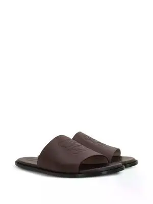 Loewe Anagram Flex Slides - Brown