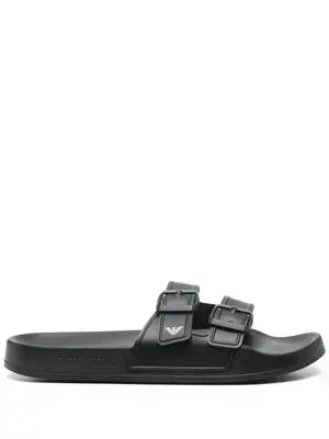 Emporio Armani Logo-print Slides