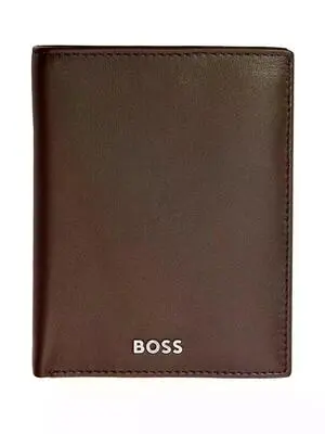 BOSS Logo-lettering Wallet - Brown