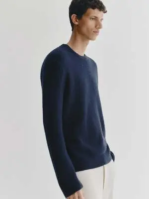 LISA YANG The Baxter Sweater - Navy