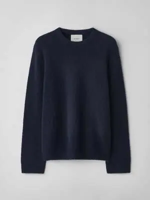 LISA YANG The Baxter Sweater - Navy