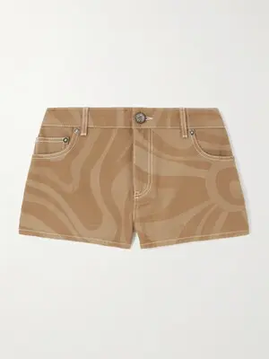 Emilio Pucci Printed Cotton-canvas Shorts