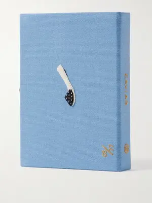 OLYMPIA LE-TAN Caviar Appliquéd Clutch