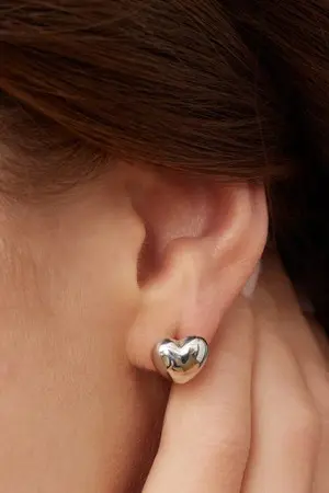 ORADINA Heart Shaped Stud Earrings