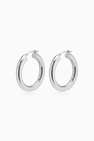 ORADINA Hoop Earrings - Silver