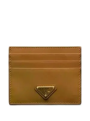 Prada Triangle-logo Cardholder - Brown