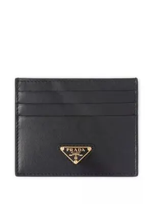 Prada Logo-plaque Cardholder - Black