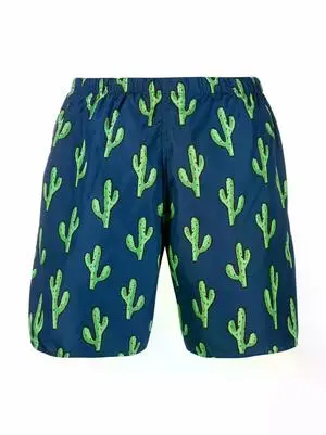 YES I AM Cactus-print Swim Shorts