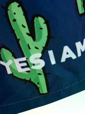 YES I AM Cactus-print Swim Shorts