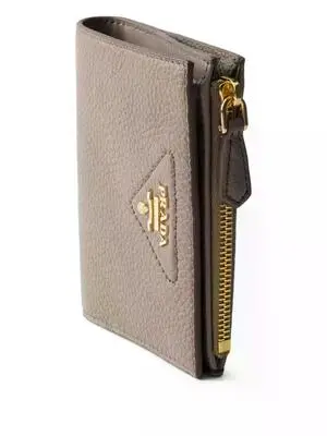 Prada Small Grained-leather Wallet