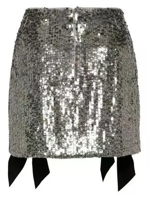 WIEDERHOEFT Beaded Sequinned Miniskirt
