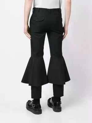 CDG Flared-leg Tailored Trousers