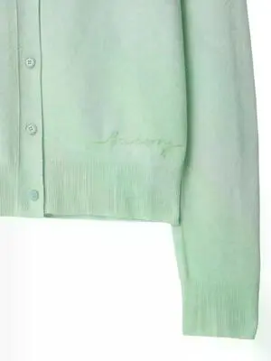 Burberry Button-up Cardigan - Green