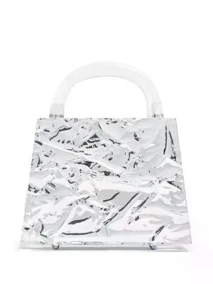 L’AFSHAR Eva Crushed-finish Tote Bag