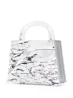 L’AFSHAR Eva Crushed-finish Tote Bag