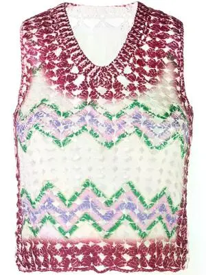 PONDER.ER Cut-out Crew-neck Tank Top