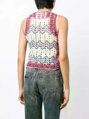 PONDER.ER Cut-out Crew-neck Tank Top