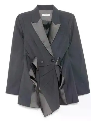 Besfxxk Notched Lapel Outerwear For Women