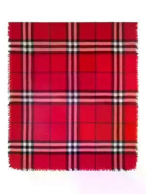 Burberry Wool Scarf - Red