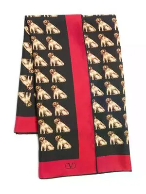 Valentino Garavani Petit Charles Scarf - Black