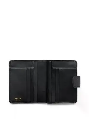 Prada Small Leather Wallet - Black