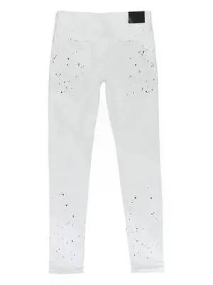 PURPLE BRAND Paint-splattered Jeans