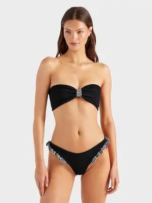 Hunza G The Jean Bikini - Black Gingham