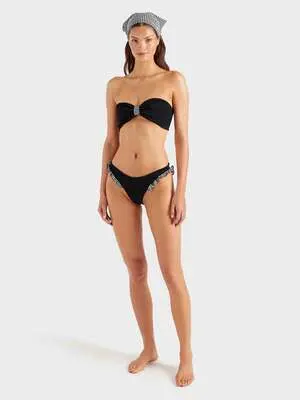 Hunza G The Jean Bikini - Black Gingham