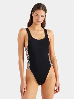 Hunza G Tiffany One-piece Swimsuit - Black Gingham
