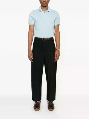 Gant Logo-appliqué Polo Shirt - Blue