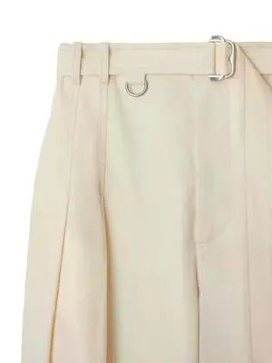 Burberry Gabardine Belted Trousers