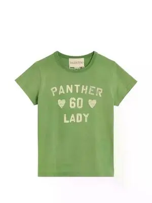 Valentino Garavani Printed Cotton T-shirt - Green
