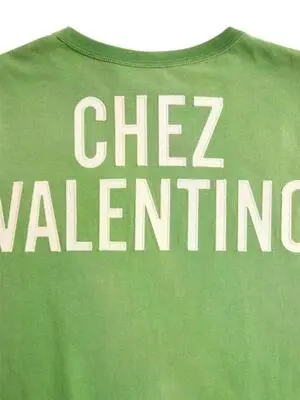Valentino Garavani Printed Cotton T-shirt - Green