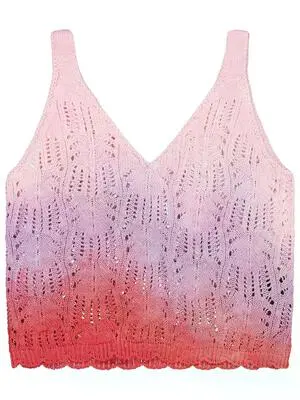 LANEUS Boxy Knitted Tank Top