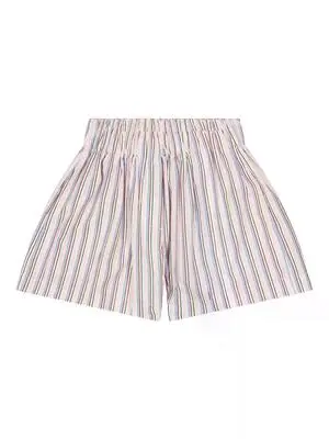 LANEUS Stripped Wide-leg Shorts